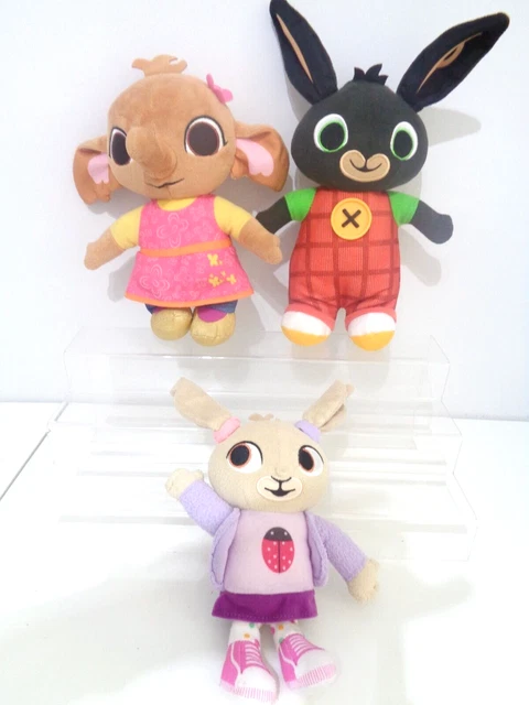 BING BUNNY SET of 3 Soft Plush Toys Talking Bing, Talking Elephant ...