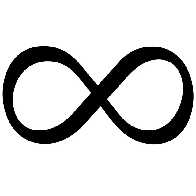 INFINITY SYMBOL STYLE B Vinyl Sticker Decal - Choose Size & Color $8.88 ...