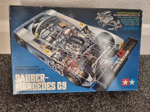 TAMIYA SAUBER-MERCEDES C9 Model Kit 1:24 Scale Sports Car Series No. 91 ...