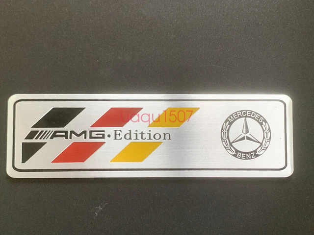 CAR 3D BLACK Mercedes AMG Edition Interior Decal Sticker Badge ...
