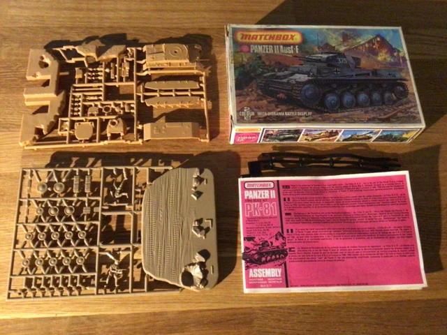 MATCHBOX 1/76 SCALE Panzer II Ausf-F Model Tank Kit £20.00 - PicClick UK