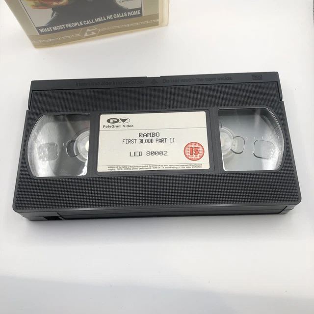 RAMBO FIRST BLOOD Part 2 SYLVESTER STALLONE GUILD HOME VHS PAL Video £7 ...