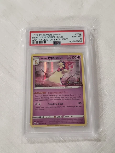 🔥 POKEMON TCG 🔥 Hisuian Typhlosion 052/189 - Astral Radiance Stamp PSA 8 NM-MT $39.97 - PicClick CA