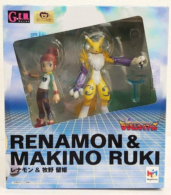 FIGURINE G.E.M.SERIES DIGIMON Tamers Renamon & Ruki Makino 130 mm ...