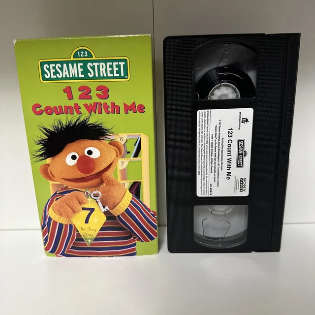 SESAME STREET 123 Count With Me 1997 VHS Tape Movie Ernie Elmo Good ...