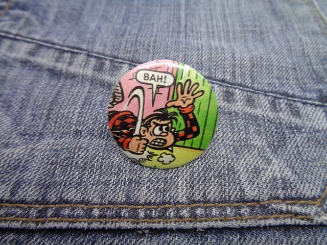 BEANO &ROGER THE Dodger" Pin Button Badge (32mm) Handmade from Comic ...