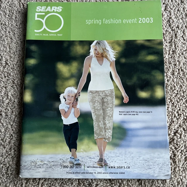 VINTAGE 2003 SEARS 50th Anniversary Spring Fashion Event Sale Catalog ...