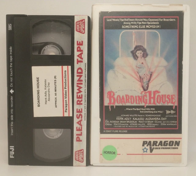 BOARDING HOUSE VHS (Paragon Video Rare Horror Film Movie 1984) Cut Box ...