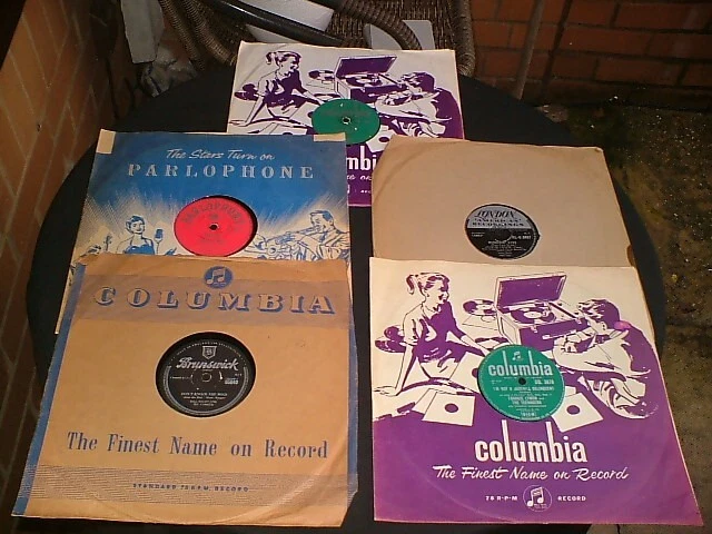 5 UK ROCK N ROLL 78s CHARLIE GRACIE,CLIFF RICHARD,FRANKIE LYMON,BILL ...