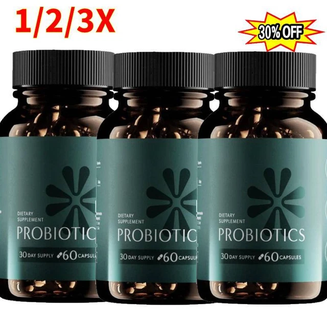 PROBIOTIC SUPPLY CAPSULES 30day Dietary Suplemen-t Gut Health Support1 ...