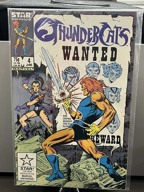 1986 STAR COMICS Marvel #4 ThunderCats Wanted VF +/- EUR 10,67 ...