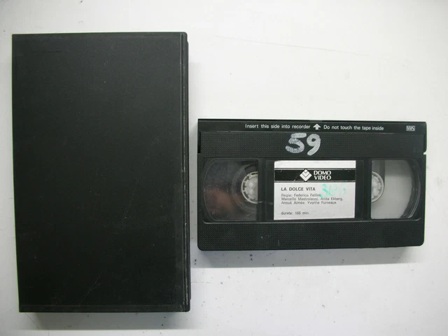 LA DOLCE VITA, Frédéric Fellini Marcello Mastroianni 1959 VHS Italien EUR 13,39 - PicClick FR