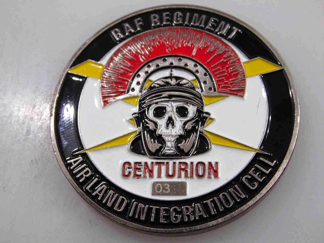 RAF REGIMENT AIR Land Integration Cell Centurion #03 Challenge Coin £36 ...