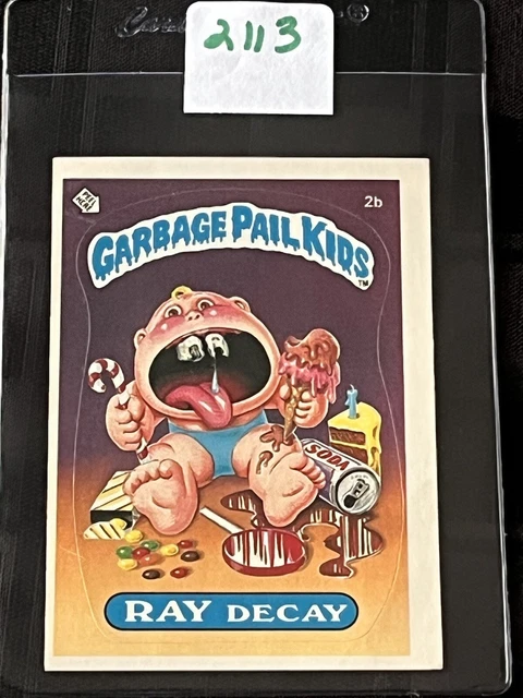 1985 TOPPS GARBAGE Pail Kids Card Series 1 OS1 dos brillant GPK Ray ...