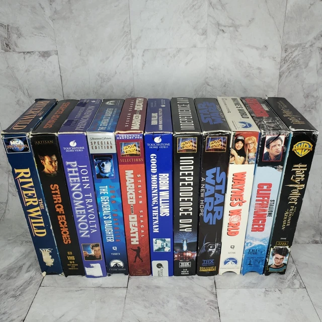 LOT OF 11 Classic 80's 90's Movies VHS - ID4 Star Wars Wayne's World ...