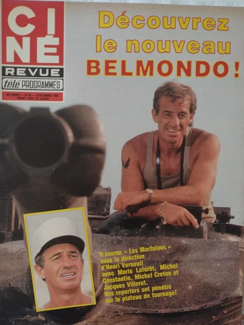 CINE REVUE / Belmondo- Lenorman - War Games - Depardieu / 12 83 EUR 12,00 - PicClick FR