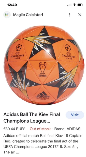 ADIDAS CHAMPIONS LEAGUE Official Matchball Pyrostorm Winterball ...