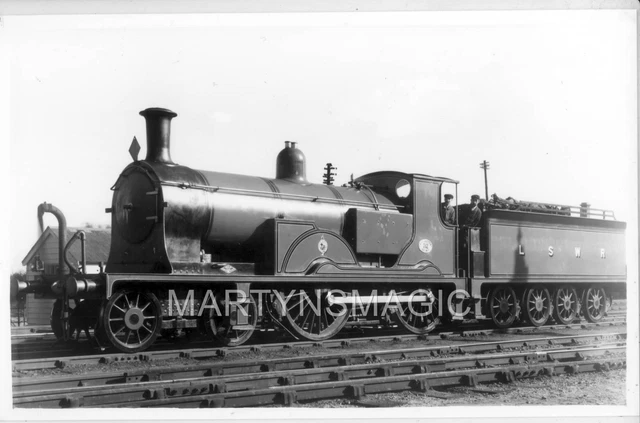 BOX 31-REAL PHOTOGRAPH (wet room print) Railway LSWR 712 @ Bournemouth ...