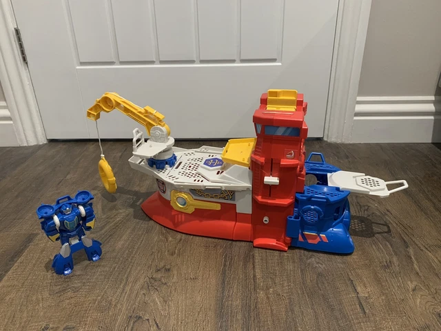 TRANSFORMERS RESCUE BOTS Boat High Tide Rig Ship Academy Playskool ...