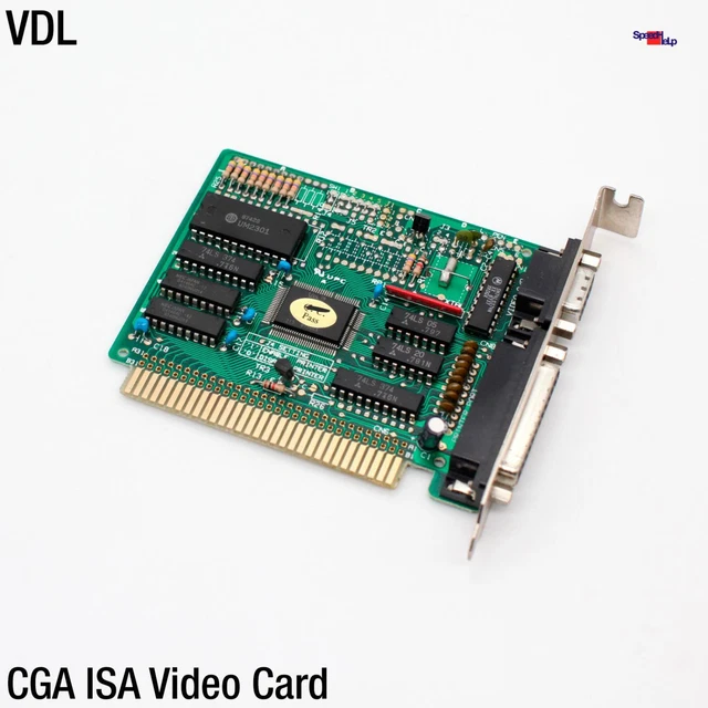 ISA 8-BIT CGA Video Card Color Graphics Adapter Graphic Card Parallel ...