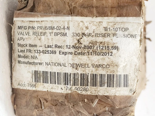 RHPS PVR6/8M-02-4-N PRESSURE RELIF valve safety relief valve New Open ...