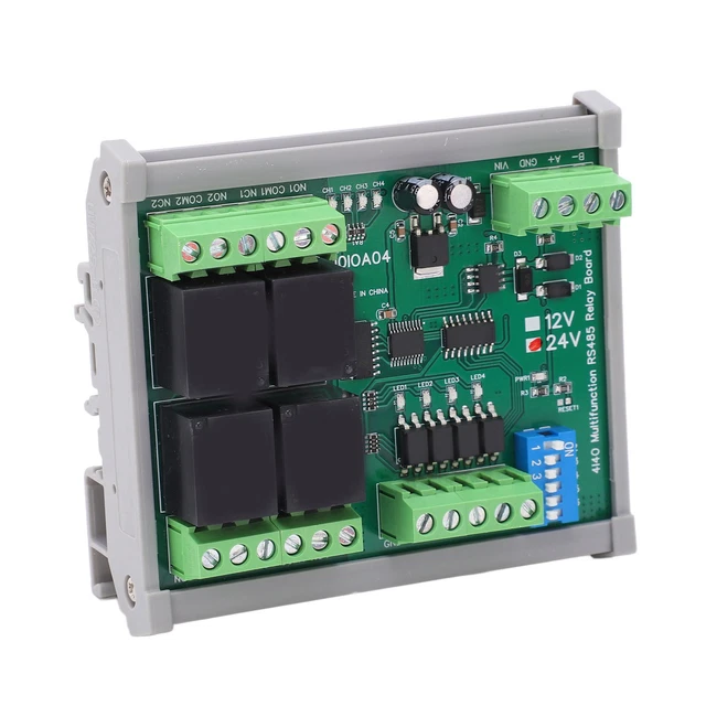 RS485 RELAY MODULE DC 24V RS485 Relay Module 4 Channel Relay Module ...
