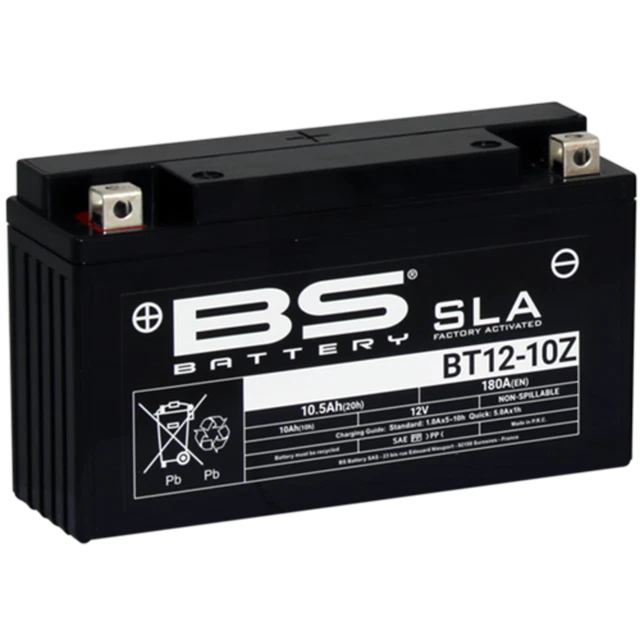 BT12-10Z FACTORY ACTIVATED SLA Battery - Replaces 6FM10 6-FM-10 Zontes ...