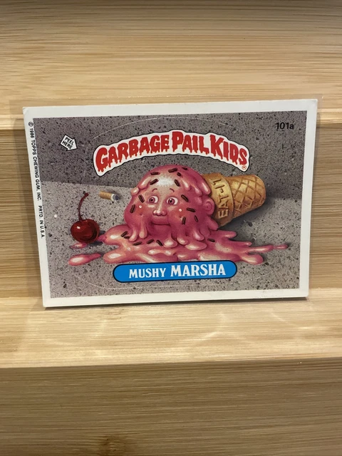 1986 GARBAGE PAIL Kids 101a MUSHY MARSHA Original 3rd Series 3 GPK EUR ...