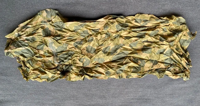 ORIGINAL US ARMY Military late WW2/1950s Camouflage Parachute Off Cut ...