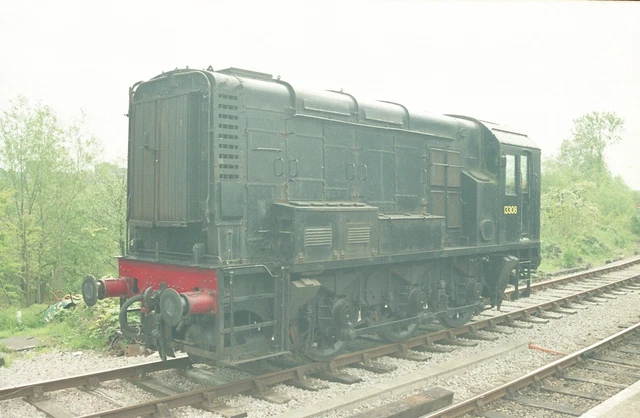 35MM RAILWAY COLOUR negative 08622 as 13308 BR black livery location ...
