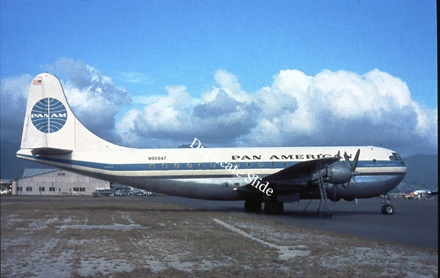 AIRCRAFT SLIDE - Pan American Stratocruiser N90947 - 1950s (B049 ...