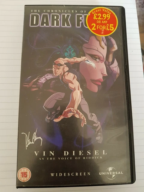 THE CHRONICALS OF Riddick Dark Fury cartoon VHS UK Pal vin Diesel £2.99 ...
