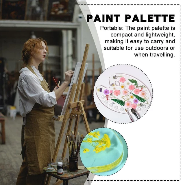 OVAL KIDNEY CLEAR Acrylic Oil Color Palette for Artists Thumbhole ...