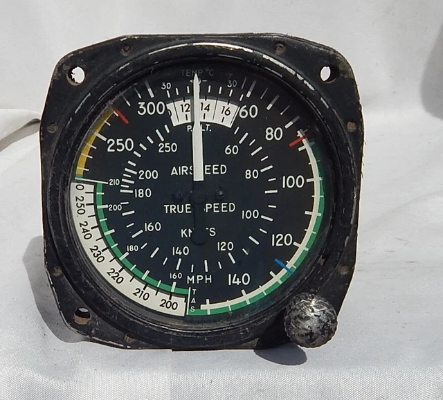 AIRCRAFT & HELICOPTER 160 MPH Airspeed Indicator Gauge Instrument £40. ...