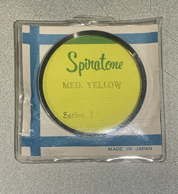 VINTAGE LOOKS NEW Spiratone Med. Yellow Med Series 7 Filter Made in ...