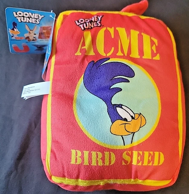 LOONEY TUNES ROAD Runner ACME Bird Seed Plush Toy Factory with Tags $17 ...