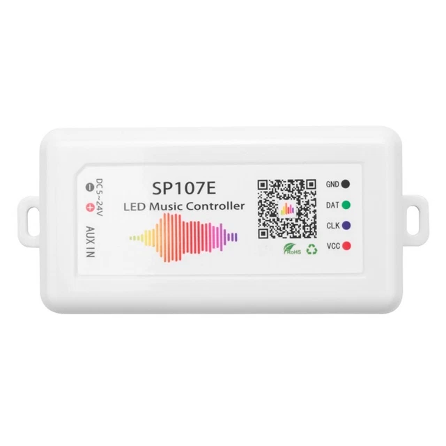 CONTROLLER BLUETOOTH WIFI RGB SP107E Pixel IC SPI musica per WS2812 ...