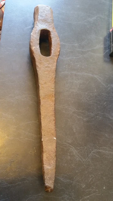 AWESOME VINTAGE BLACKSMITH hand forged pick axe hammer head 6lb $65.00 ...