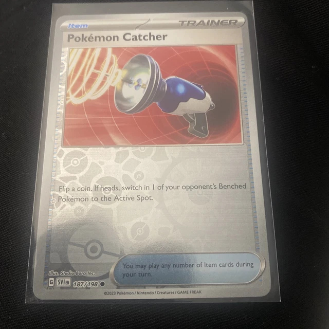 POKÉMON TCG POKEMON Catcher Scarlet & Violet Base Set 187/198 Reverse ...