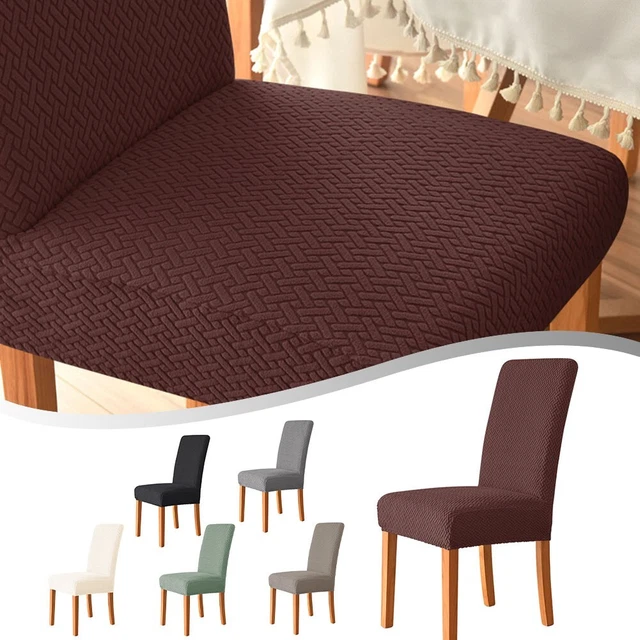 HOUSSE DE CHAISE de salle manger extensible et facile installer tissu ...