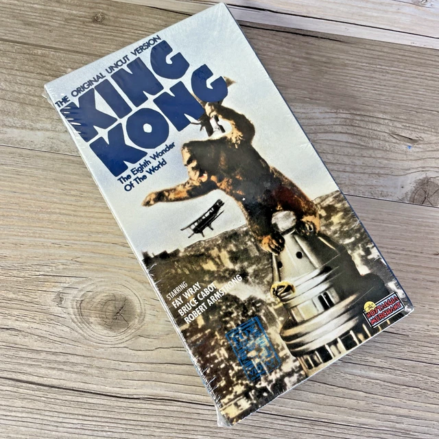 KING KONG ORIGINAL Uncut Version Sealed VHS 1986 Fox Hills Factory ...