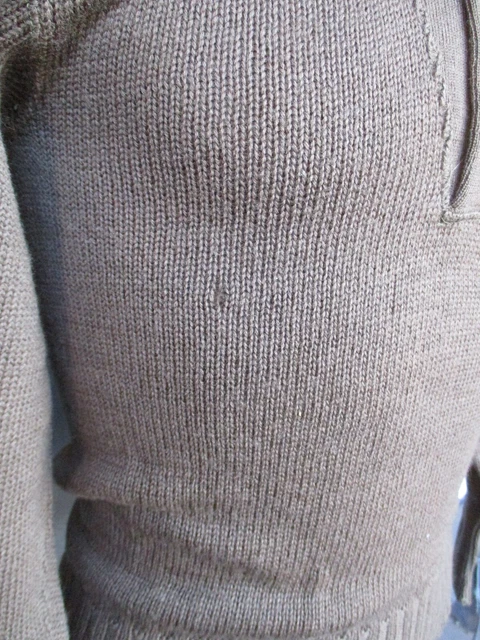 WWII MODEL, 1963 GI Issue US Brown Wool 5 Button Field Sweater, Small ...