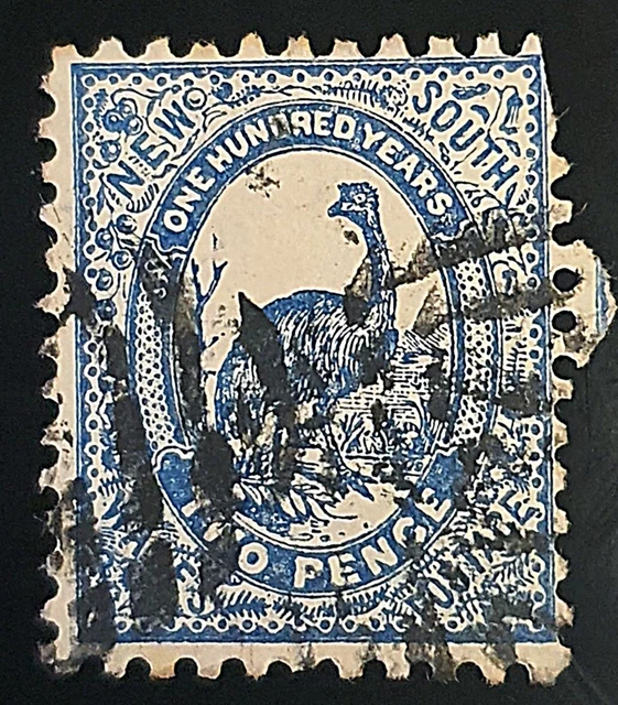 RARE AUSTRALIA STATES NSW QV Stamp SG.254ea 2d Blue Inverted WMK ...