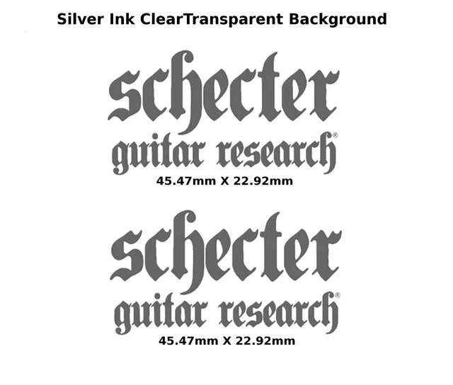 SCHECTER GUITAR DECAL Headstock Waterslide Restoration Logo 320 $14.00 - PicClick CA