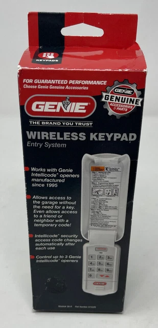 GENIE INTELLICODE WIRELESS Keypad Garage Door Opener(37332R) Brand New ...