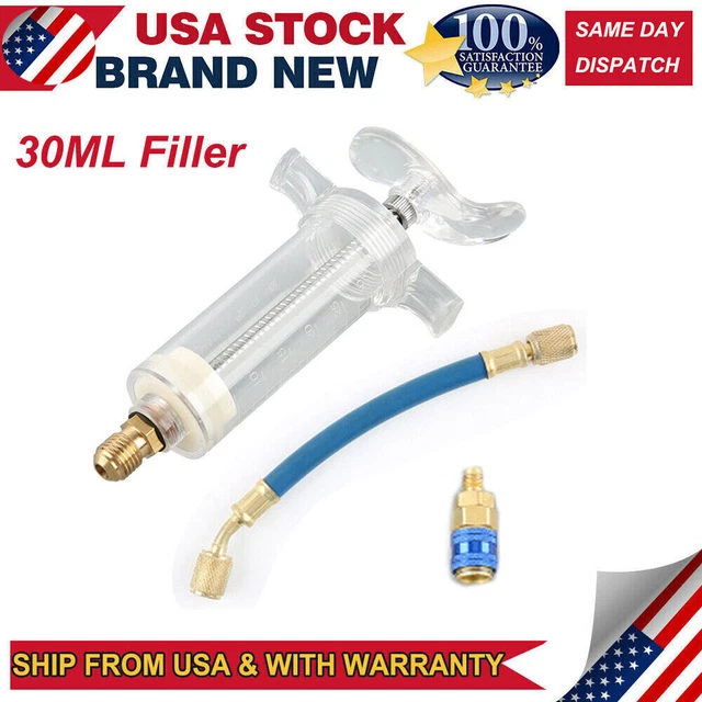 AUTO 1OZ-R134A/R12/R22 A/C Air Conditioning Oil Injector Dye Injection ...