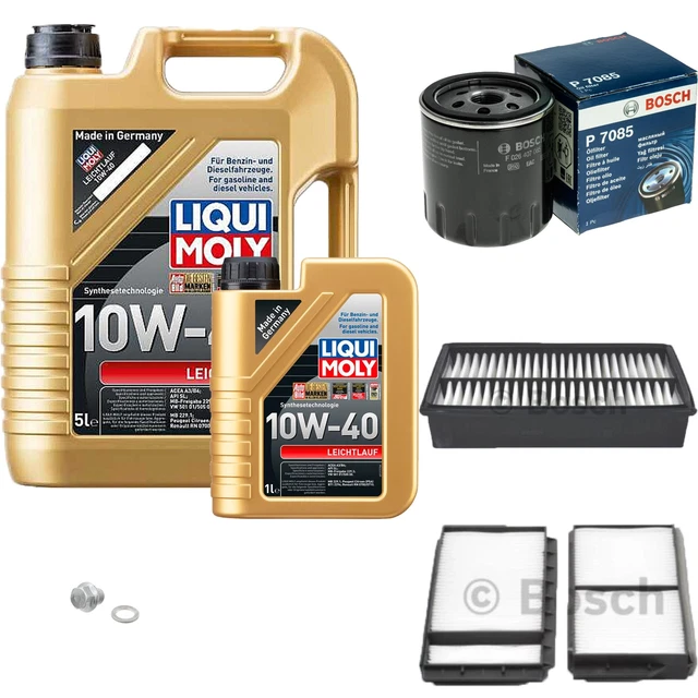 BOSCH INSPECTION SET 6L Liqui Moly Bon Fonctionnement 10W-40 pour Mazda 5 EUR 106,35 - PicClick FR