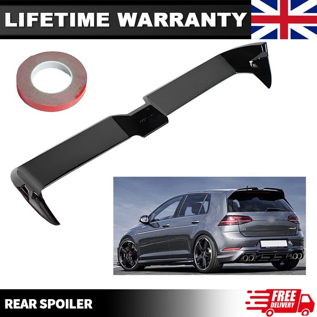 VW GOLF R GTD GTI Oettinger Style Rear Gloss Black Boot Spoiler Wing ...