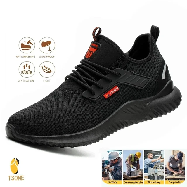 2026 SAFETY TRAINERS Safety Shoes Steel Toe Cap Trainers Work Shoes Men ...