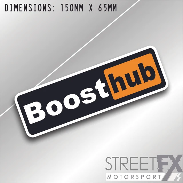 BOOST HUB STICKER Graphic bumper window jdm v8 car ute aussie vinyl EUR ...